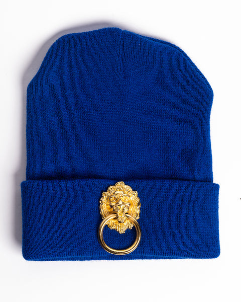 Unisex Skullcap with Metal Lion ( Available in Various Colors ) | Eyehunee